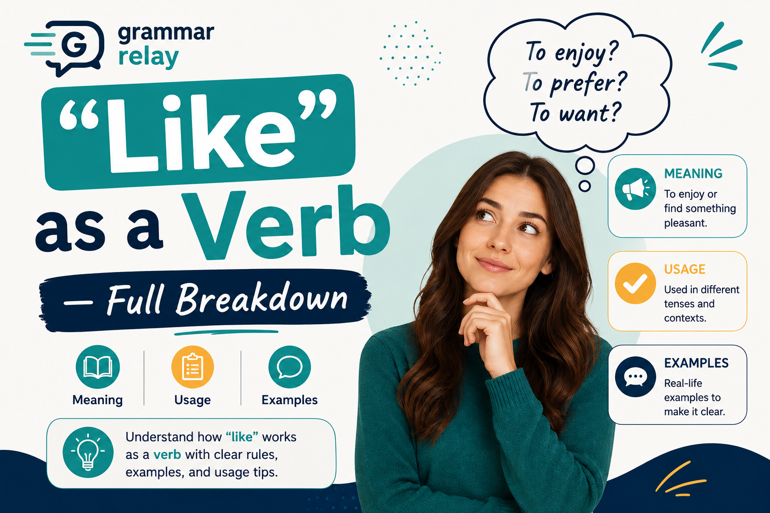 How to Use "Like" in a Sentence — The Complete Guide - Grammar Relay